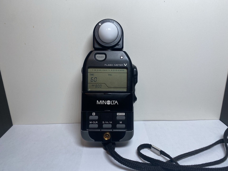 Minolta Flash Meter V with Spherical And Flat Diffuser Manual Case | eBay