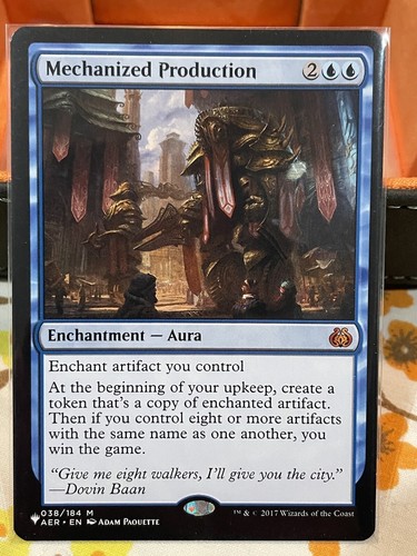 MTG Mechanized Production Aether Revolt 038/184 Regular Mythic NM/NP | eBay