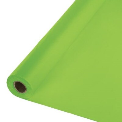 Lime Green Plastic Banquet 100' x 40" Tablecloth Roll Tableware ...