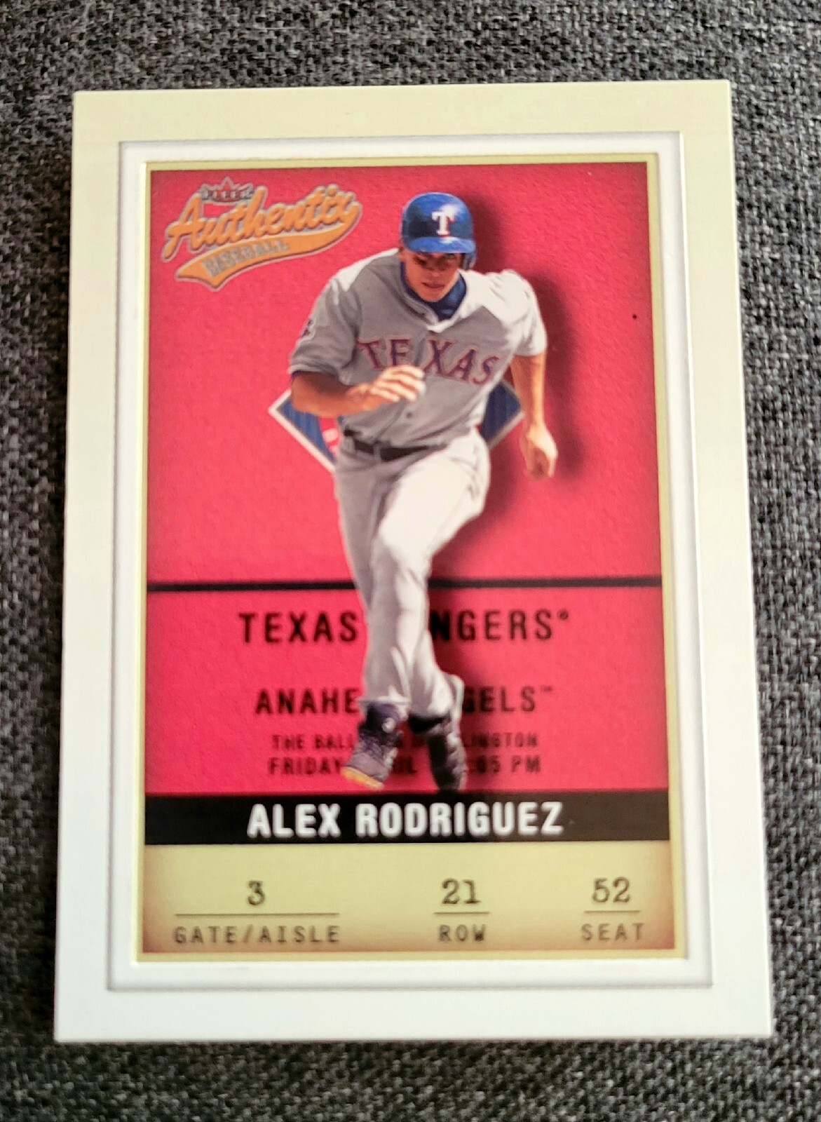 2002 Fleer Authentix - #21 Alex Rodriguez, Alex Rodriguez for sale ...