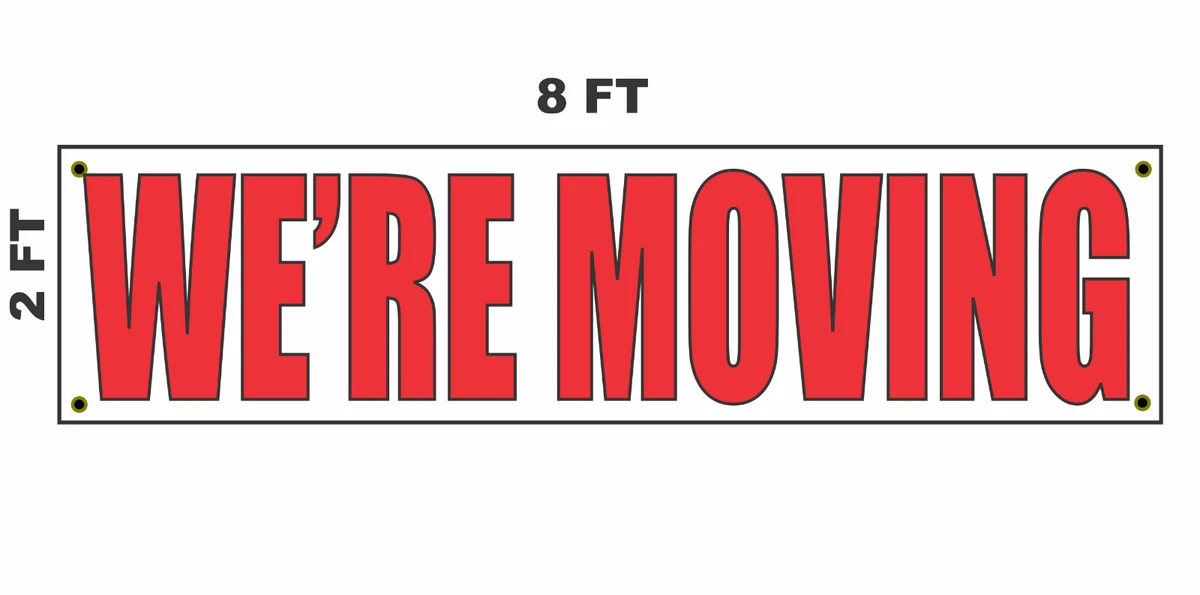 We Are Moving Banner
