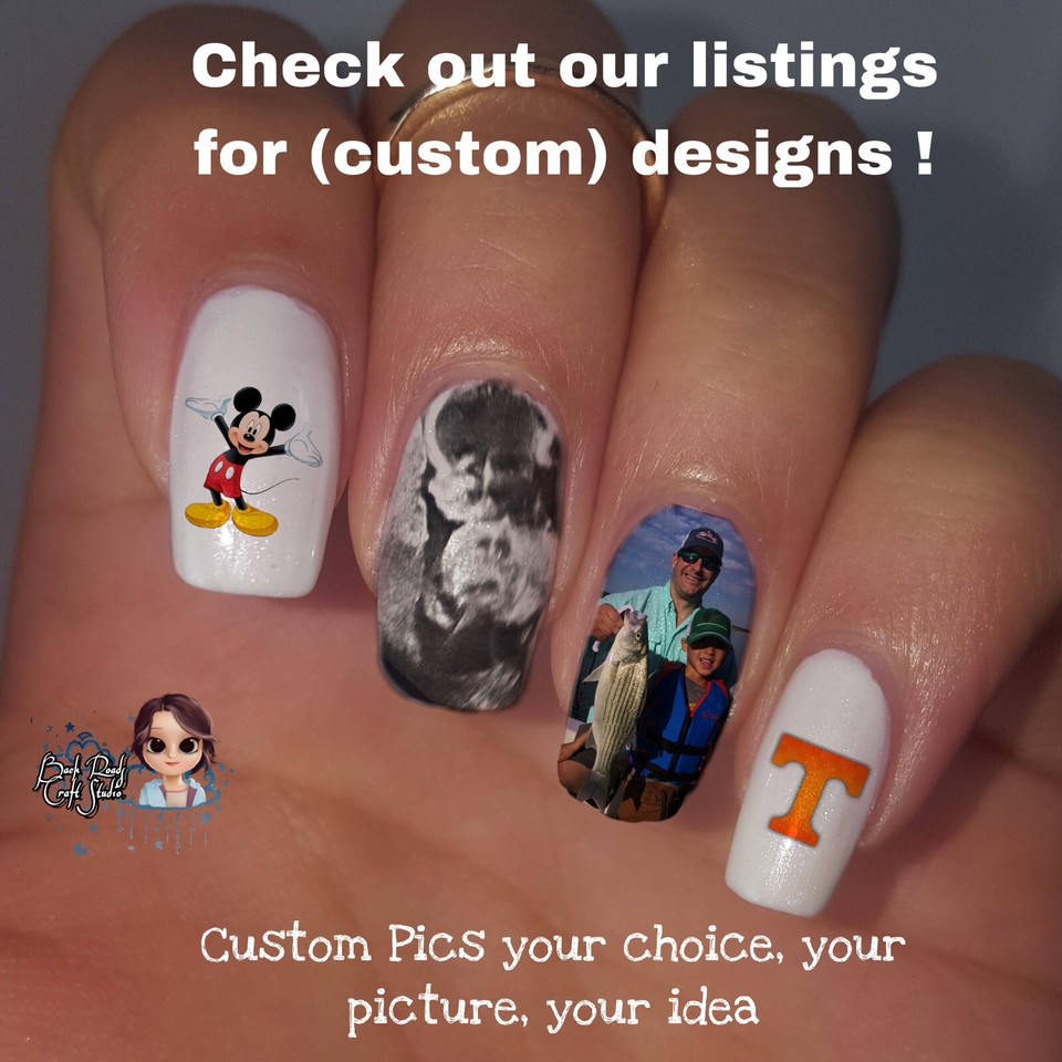 Atlanta Braves Waterslide Finger Nail Decals Instructions Bonus (set of ...