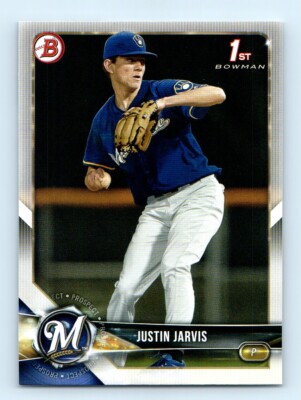 2018 Bowman Draft Justin Jarvis Milwaukee Brewers #BD-104 1st Bowman | eBay
