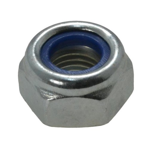 Pack Size 100 Zinc Plated Hex Nyloc M18 (18mm) 1.50p Metric Fine Insert ...