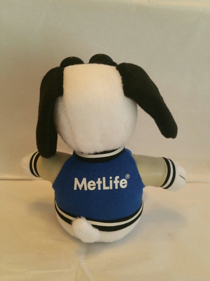 Metlife Peanuts Snoopy Letterman Jacket Plush Doll Toy 6" RARE | eBay