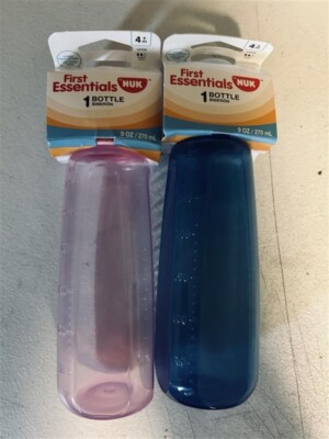 NUK Gerber First Essentials Baby Feeding Clearview Bottle 9oz in ...