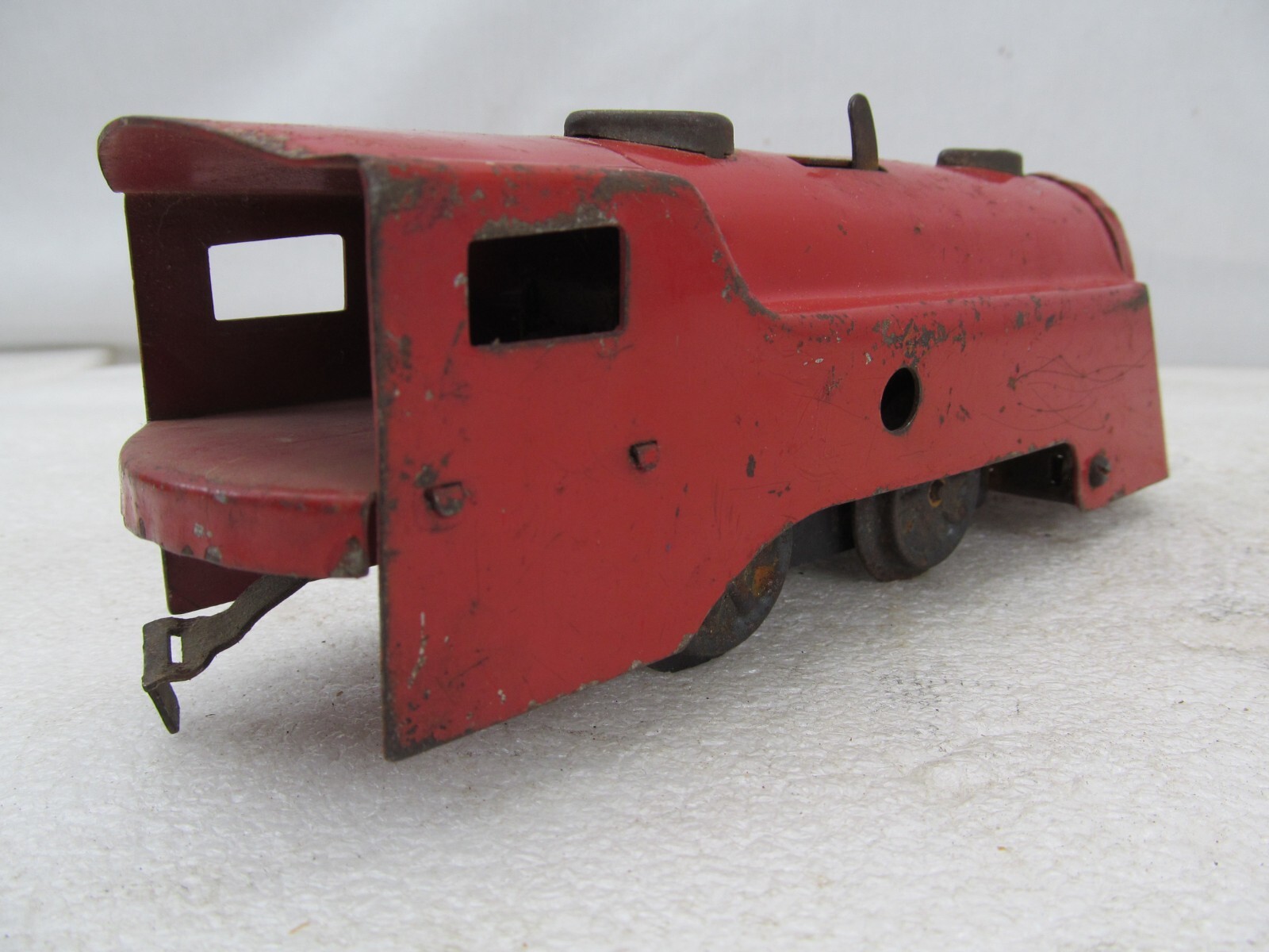 Marx Trains Prewar Red Commodore Vanderbilt Wind Up Steam Locomotive ...