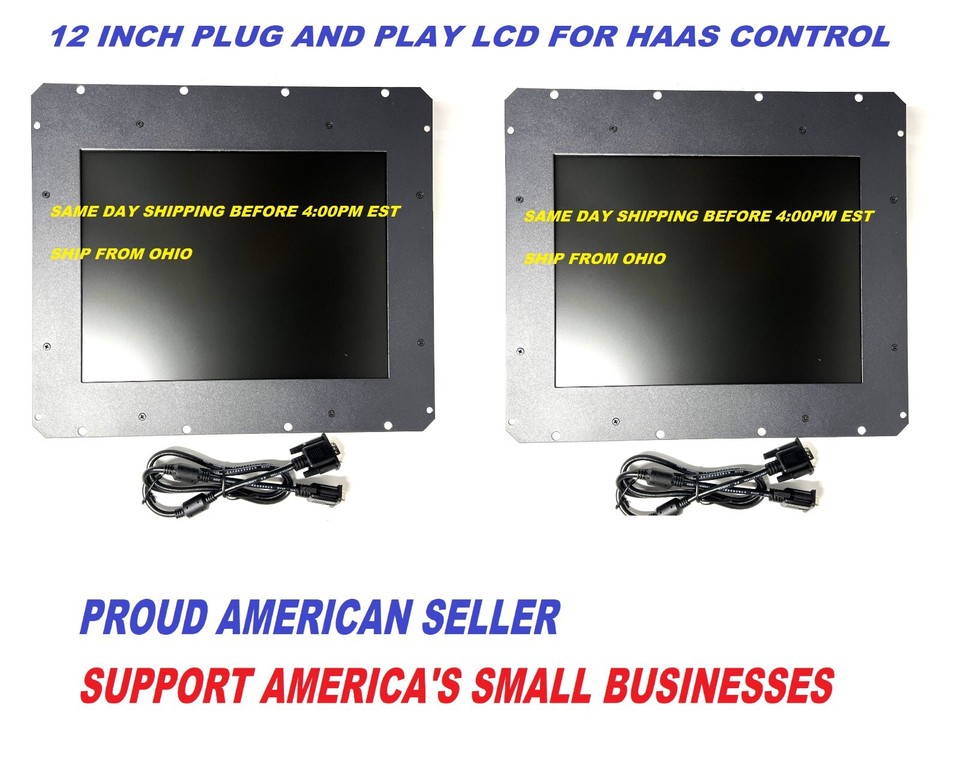 PLUG AND PLAY REPLACEMEMT LCD MONITOR FOR HAAS CNC VF1 VF2 VF3 TM1 28HM ...