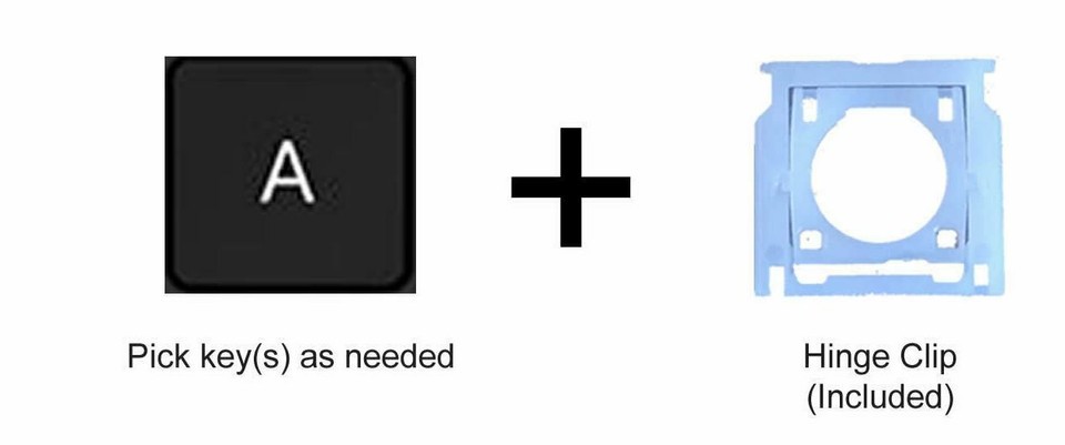 Single Key & Hinge For Microsoft Surface GO Type COVER BLACK KCM-00001 ...