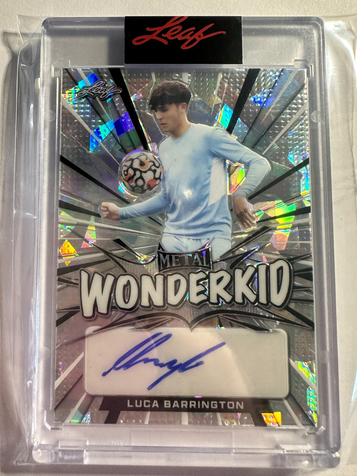 K81,988 - 2022 Leaf Metal Wonderkid Crystal #WKLB2 Luca Barrington Auto ...