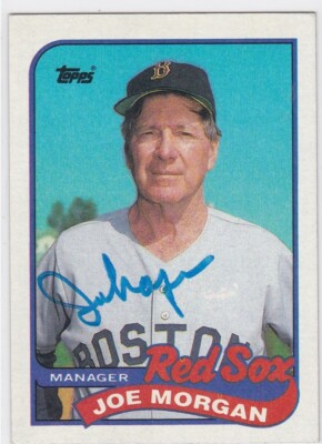 1989 Topps #714 Joe Morgan Signed Auto IP Autograph Free Shipping! | eBay