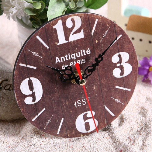 Round Shape Clock Covered by Paper Desk Clock New Wall Clock Living ...
