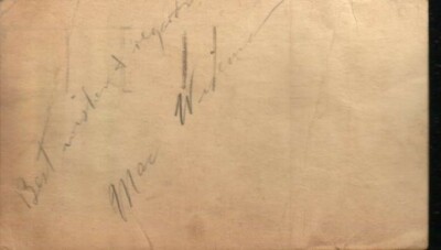 Mac Wiseman Autographed Government Postcard 1953 Bluegrass Music Singer ...