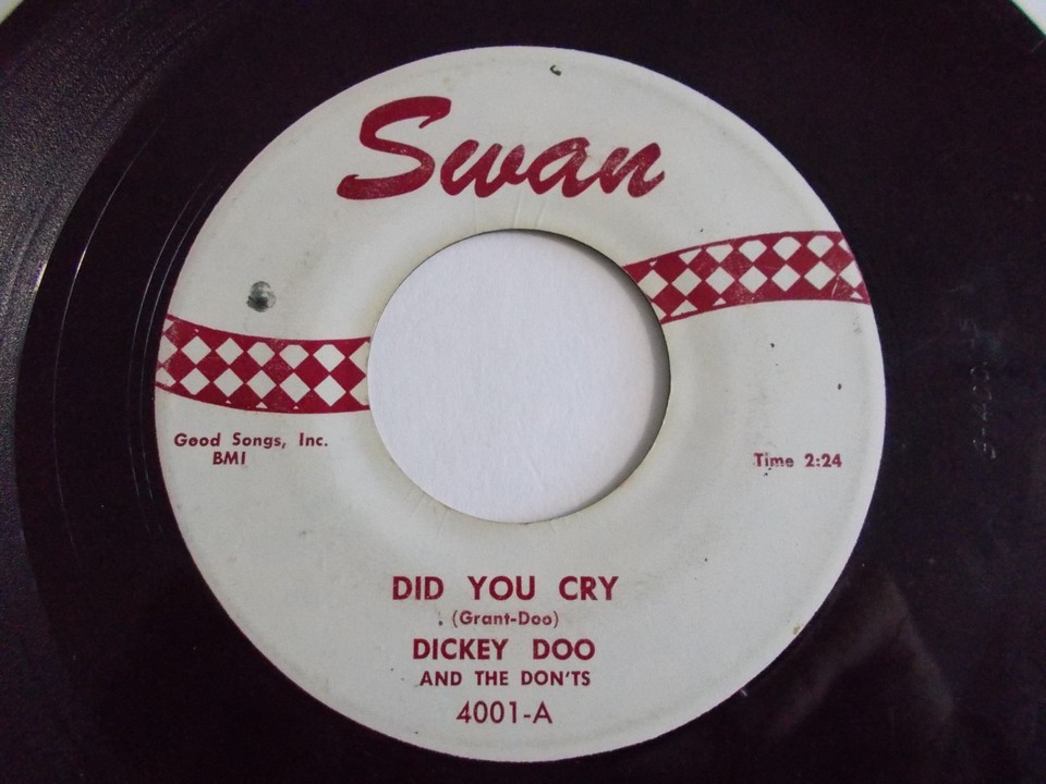 Dicky Doo & The Don’ts Click Clack / Did You Cry 45 Swan Vinyl Record ...