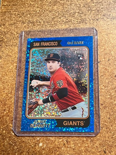2023 Topps Heritage Baseball Blue Sparkle # 643 Casey Schmitt RC | eBay