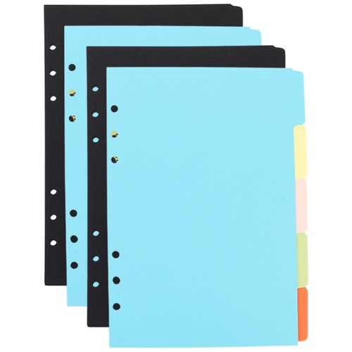 4 Sets Dividers for Lever Arch Files Manual Loose Leaf Notepad Tabs | eBay
