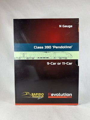 N Scale Rapido UK DCC Ready Class 390 Pendolino Rainbow Virgin 9 Car ...