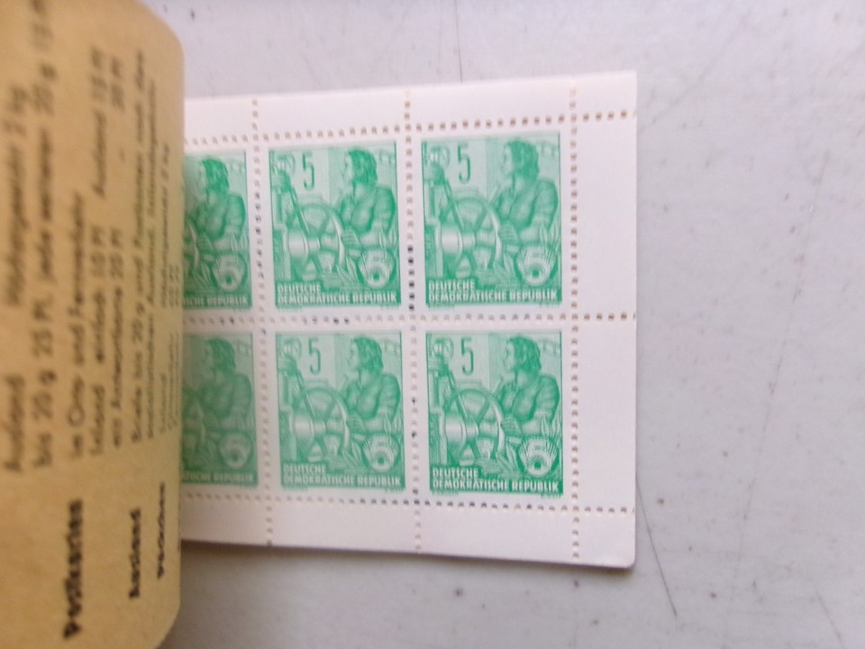 8pc 1957-1958 EAST GERMANY DDR STAMP BOOKLETS SC#330a/b 331a COMPLETE ...