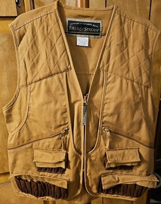Field & Stream Bird Hunting Vest Heavy Canvas Quilted Medium | eBay