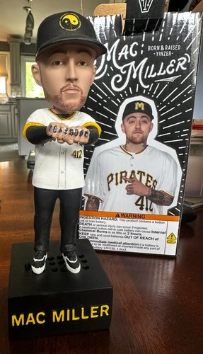Pittsburgh Pirates Mac Miller Bobblehead SGA 7/19/25 New In Box | eBay
