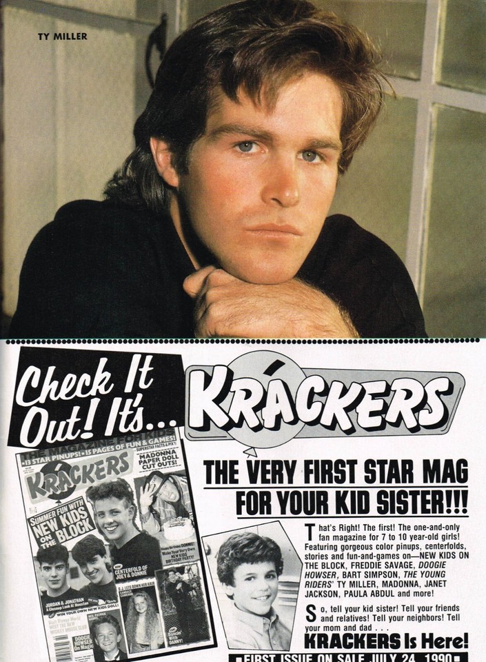Ty Miller - The Young Riders - 11" x 8" Teen Magazine Pinup Mini-Poster ...