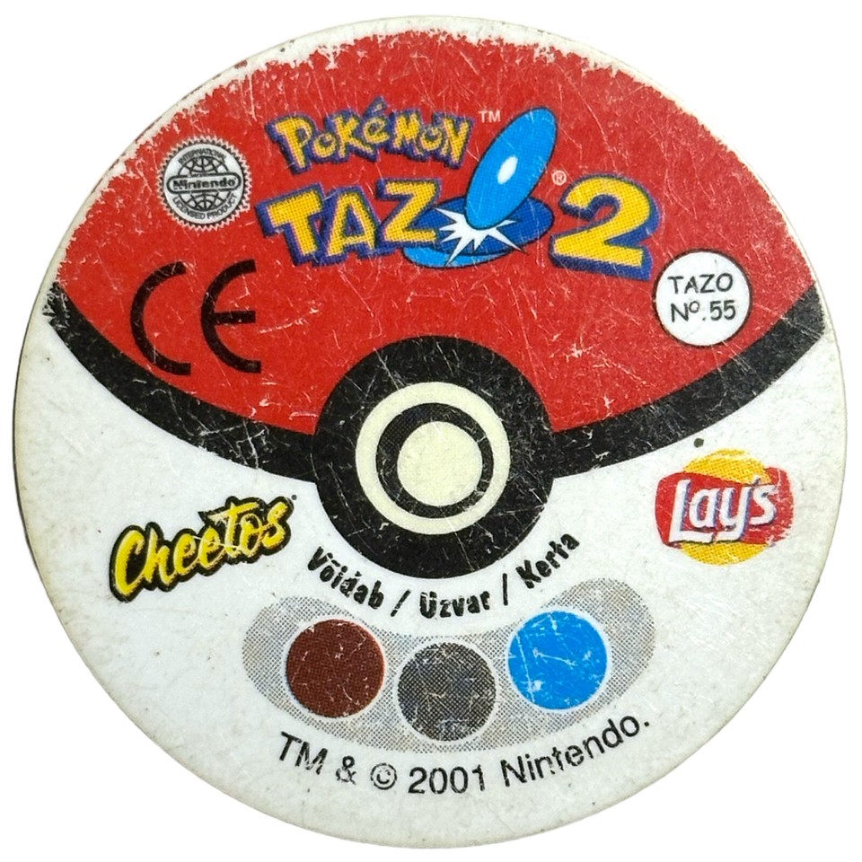 #70 WEEPINBELL TAZO Nº55 POKEMON TAZO 2 2001 LAYS CHEETOS BALTIC ...