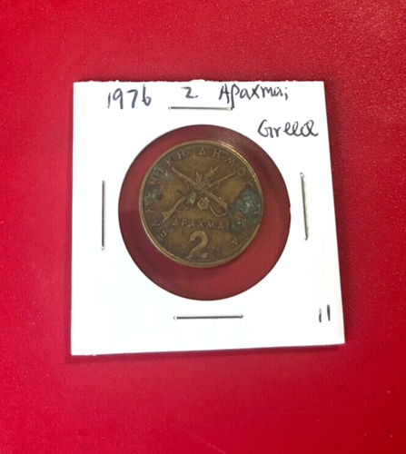 1976 GREECE 2 APAXMAI COIN - NICE WORLD COIN !!! | eBay