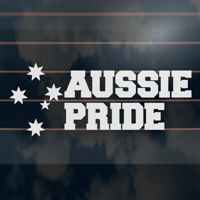 AUSSIE PRIDE Sticker 205mm southern cross australia bns decal | eBay ...