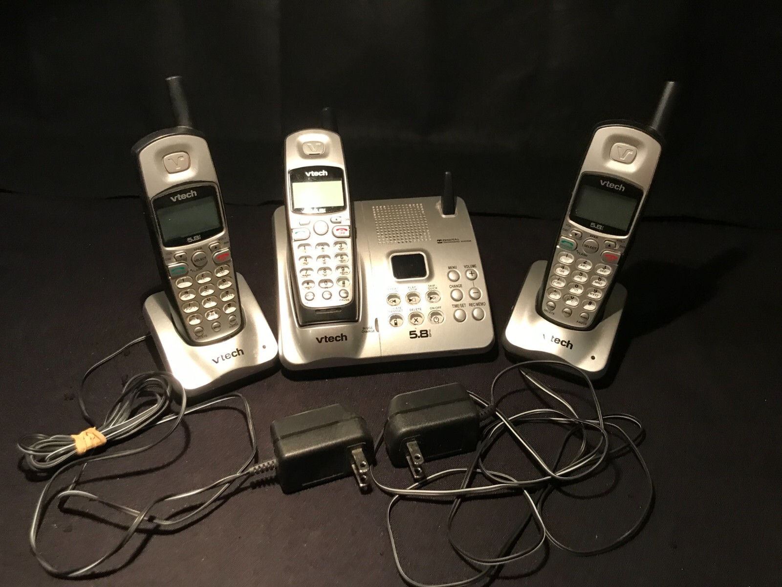 Vtech Digital Answering System 3 handsets 5.8 ghz Model #IA5874 | eBay