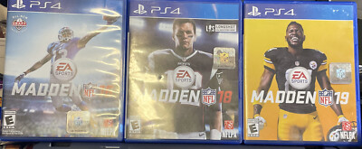 PS4 Lot of 3 Ps4 Madden 16, 18,19 Mint Disc One Lot Free Shipping | eBay
