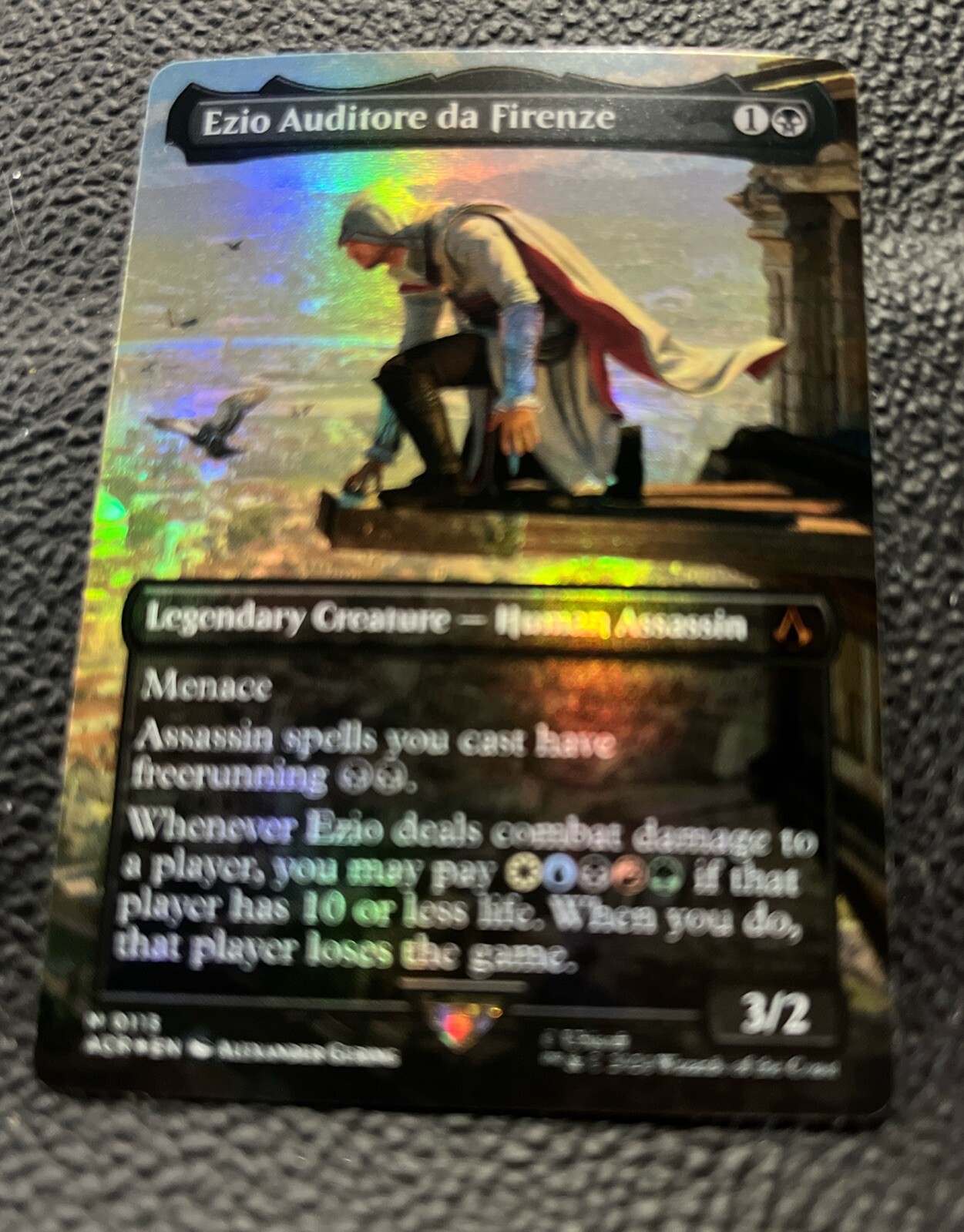 MTG Assassins Creed Ezio Auditore da Firenze Boarderless #113 CCG/TCG ...