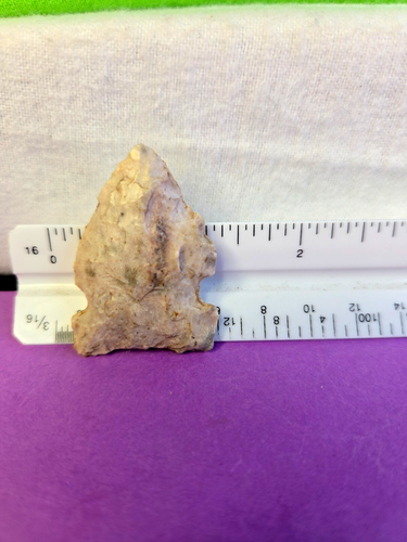 Artifact Graham cave point made of Mozarkite chert from Stoddard co Mo ...
