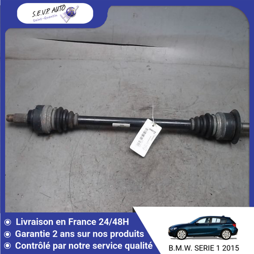 🇫🇷 TRANSMISSION ARRIERE DROIT BMW SERIE 1 125 i ♻️ 33207622854 ...