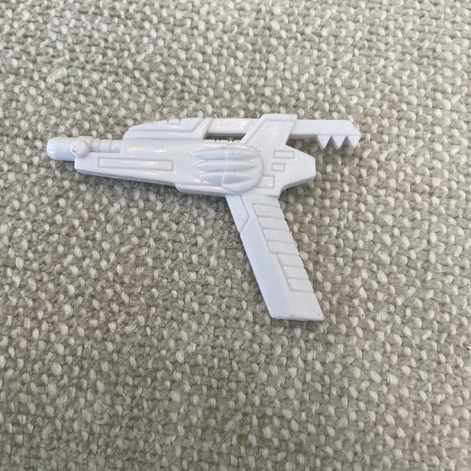 VINTAGE Mighty Morphin POWER RANGERS 8” MMPR WHITE LASER GUN Weapon ...
