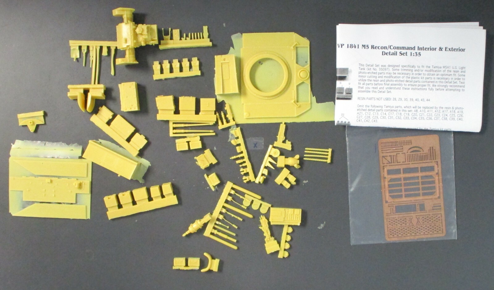Verlinden 1/35 Scale M5 Recon Interior Set No. 1841 Incomplete!! | eBay