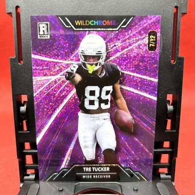 Tre Tucker 7/12 Wildchrome Wild Card Purple Sparkle | eBay