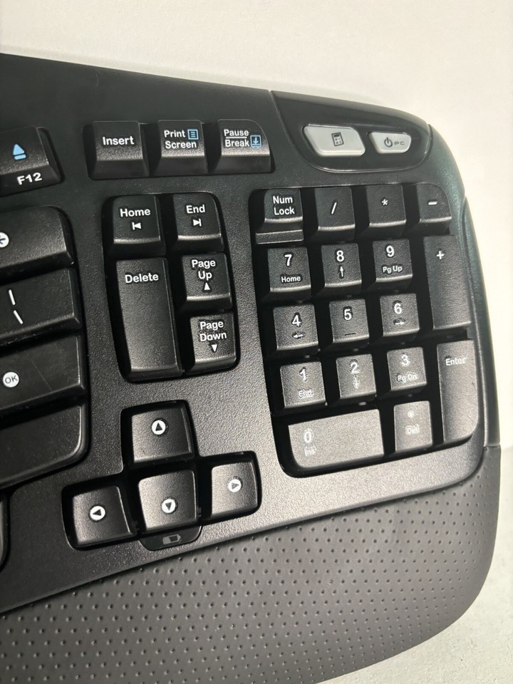 Logitech K350 wireless Wave eronomic keyboard | eBay