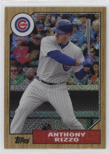 2017 Topps Silver Pack 1987 Design Chrome Anthony Rizzo #87-ARI 1fp4 | eBay