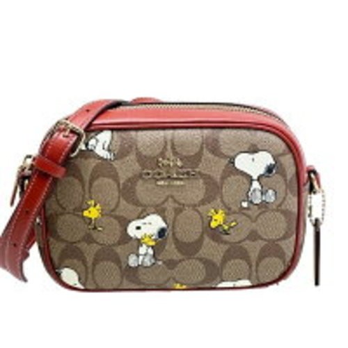 COACH x Peanuts Snoopy Mini Jamie 2-way Camera Bag Signature Canvas CF248 New | eBay