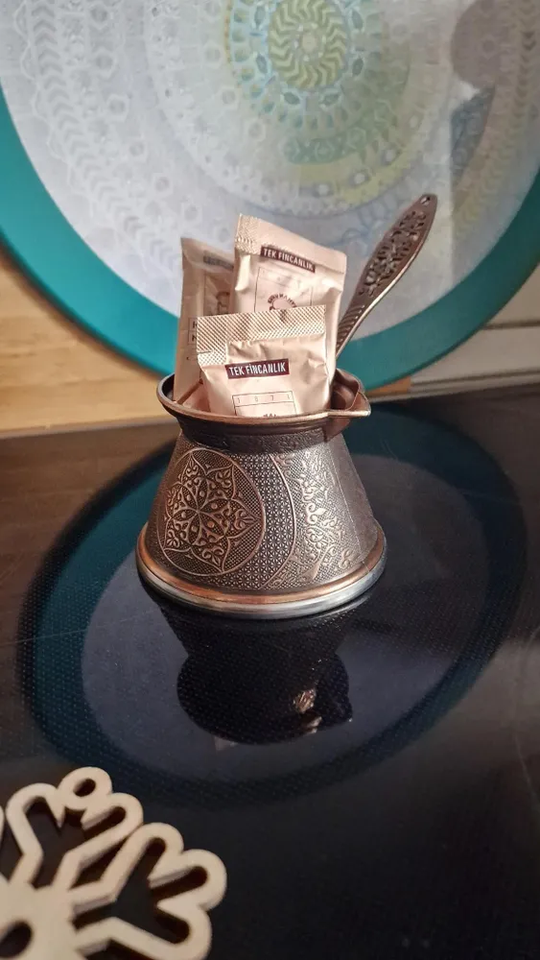 Turkish Copper Coffee Pot, Traditional Design Turkish Kitchen ...