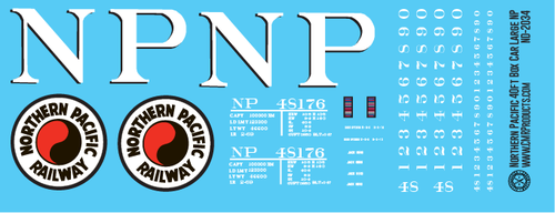 N Scale - Northern Pacific Large Letter 40ft Box Car Decal Set | eBay