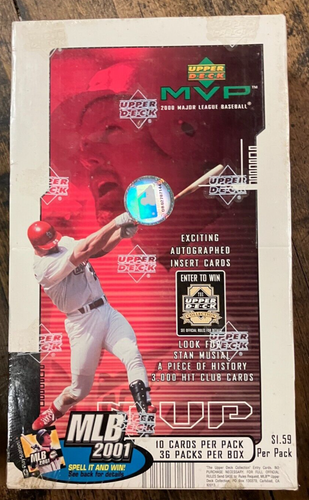 Factory Sealed Upper Deck MVP 2001 MLB Baseball Cards Box 28 Packs Sports | eBay