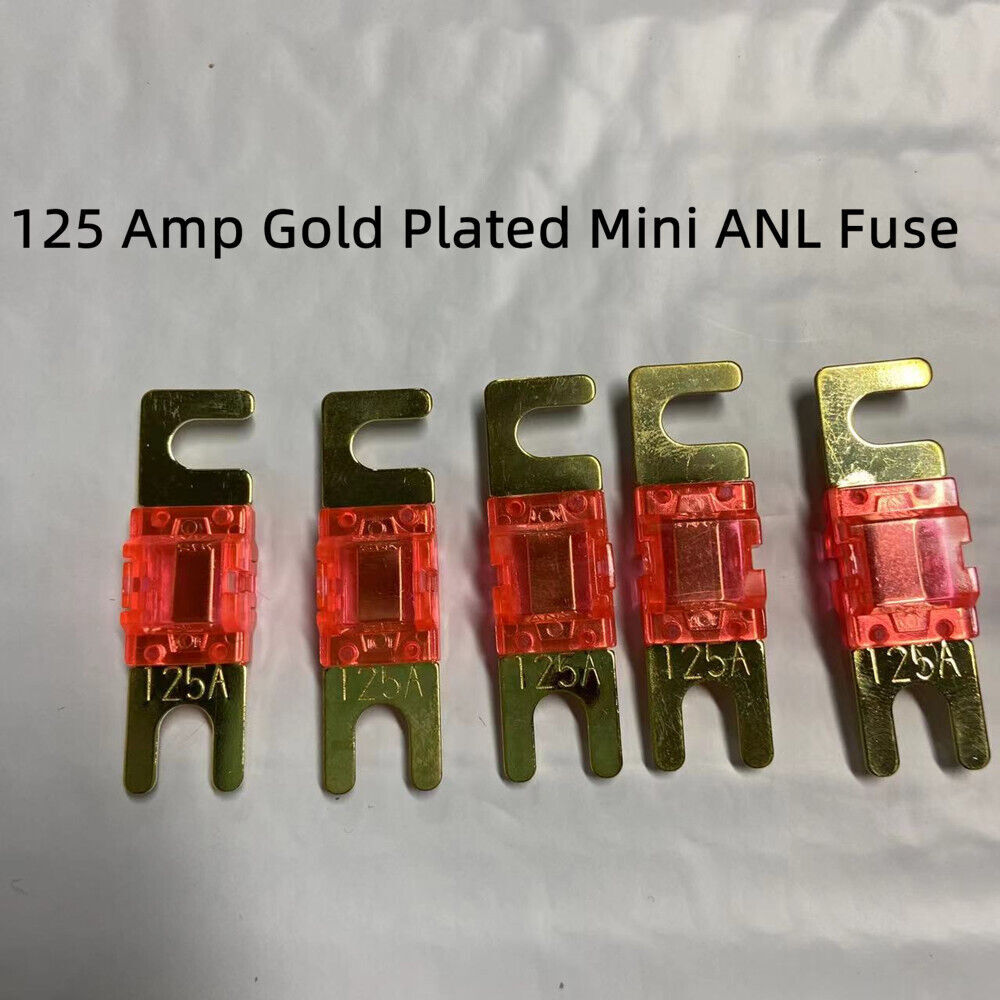 5 Pack 125 Amp Mini ANL Fuse Gold for Car Audio Auto Marine Audio | eBay