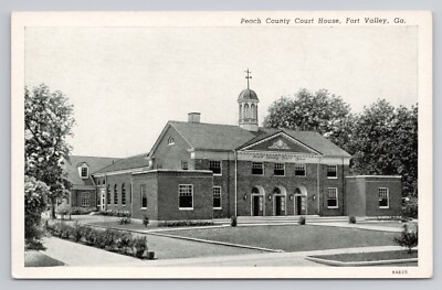 Peach County Court House Fort Valley Georgia Postcard | eBay