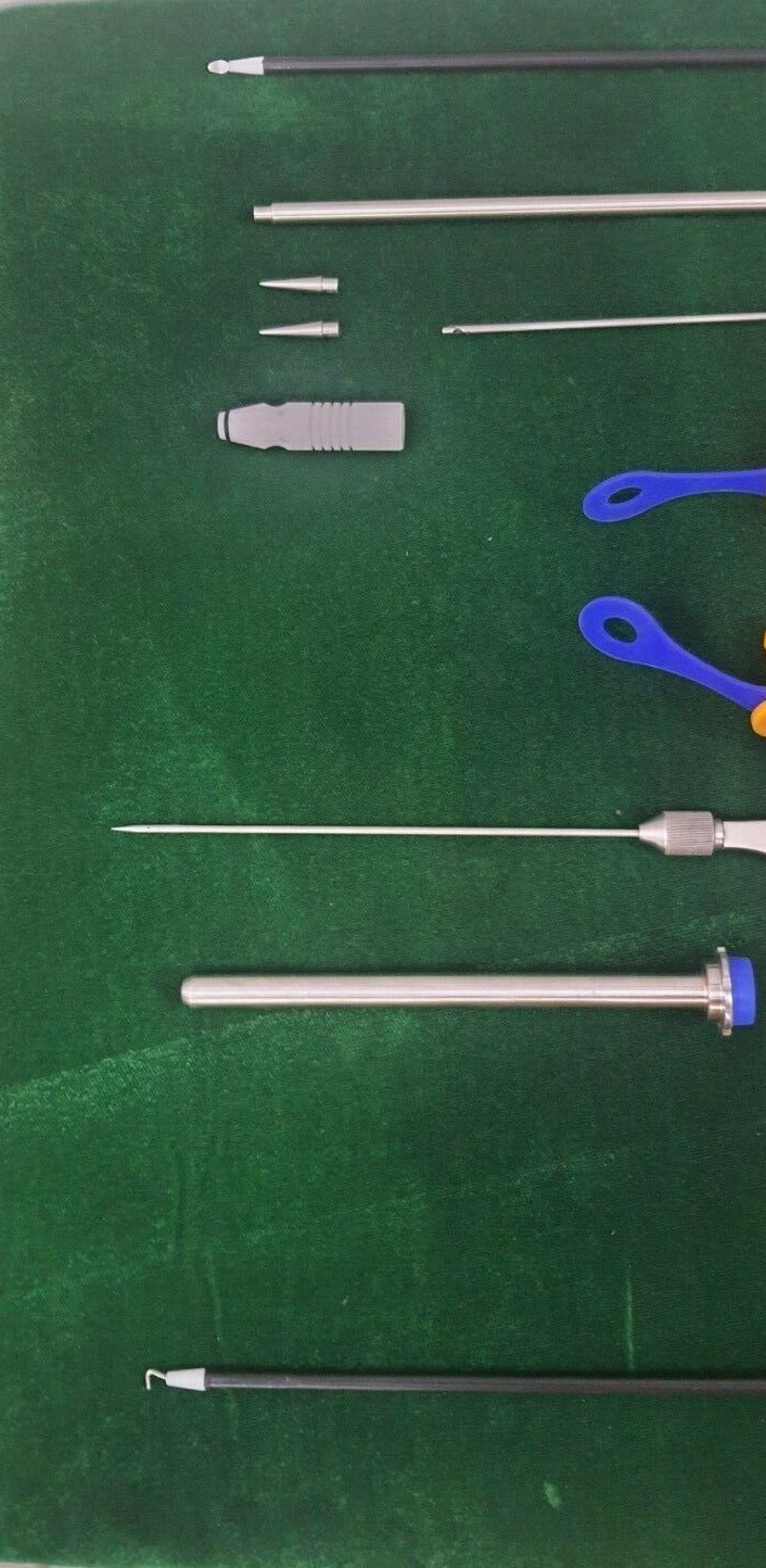 19pc Laparoscopic Surgery Set 5mmx330mm Endoscopy Reusable Surgical ...