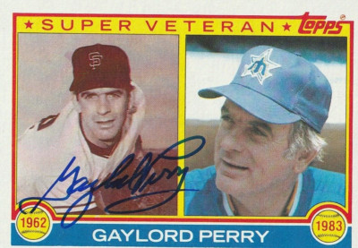 GAYLORD PERRY SEATTLE MARINERS SIGNED 1983 TOPPS CARD #464 | eBay