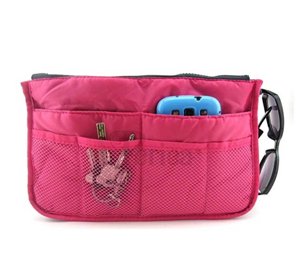 Women’s Travel Handbag Organizer Insert – Multi-Pocket Tote Purse Liner ...
