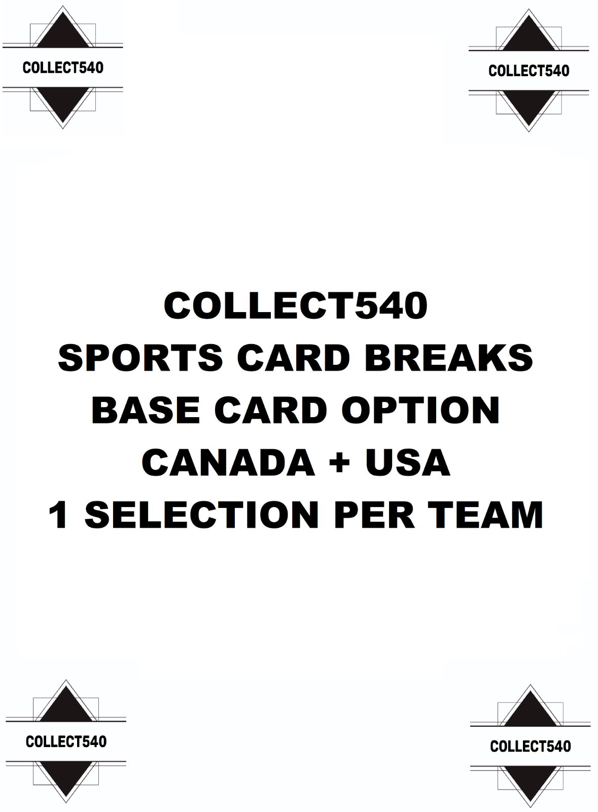 COLLECT540 SPORTS CARD BREAKS BASE CARD OPTION CANADA + USA 1 SELECTION ...