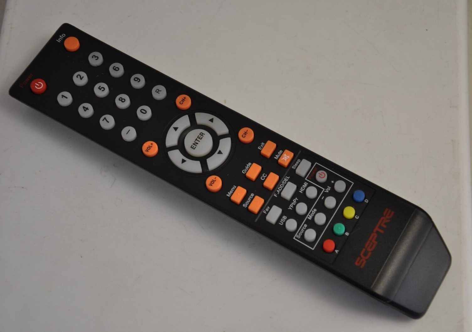 GENUINE SCEPTRE 8142026670003C LED TV REMOTE - E165BV-SS E168BV-SS ...