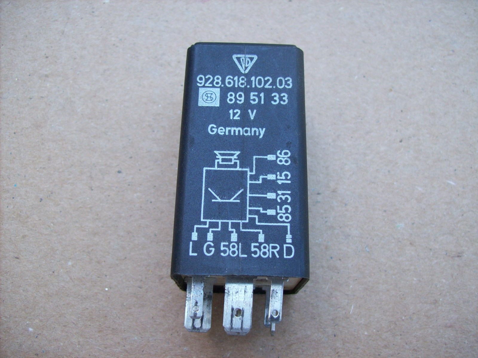ORIGINAL PORSCHE 964 993 928 968 944 TURBO S2 WARNING TIME RELAY, 928 ...